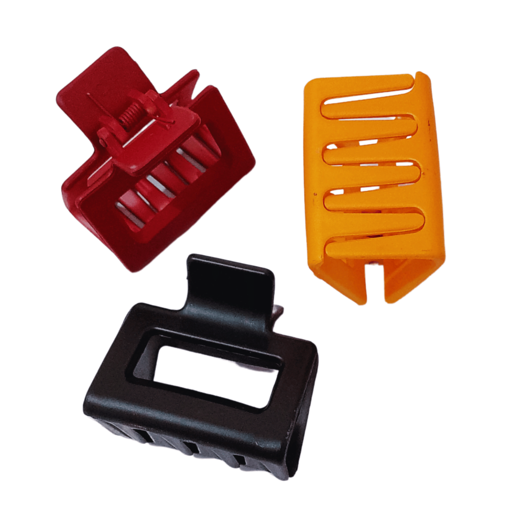 Square shaped hair claw clip hair clature pack of 3 pcs - SparkHue Mall